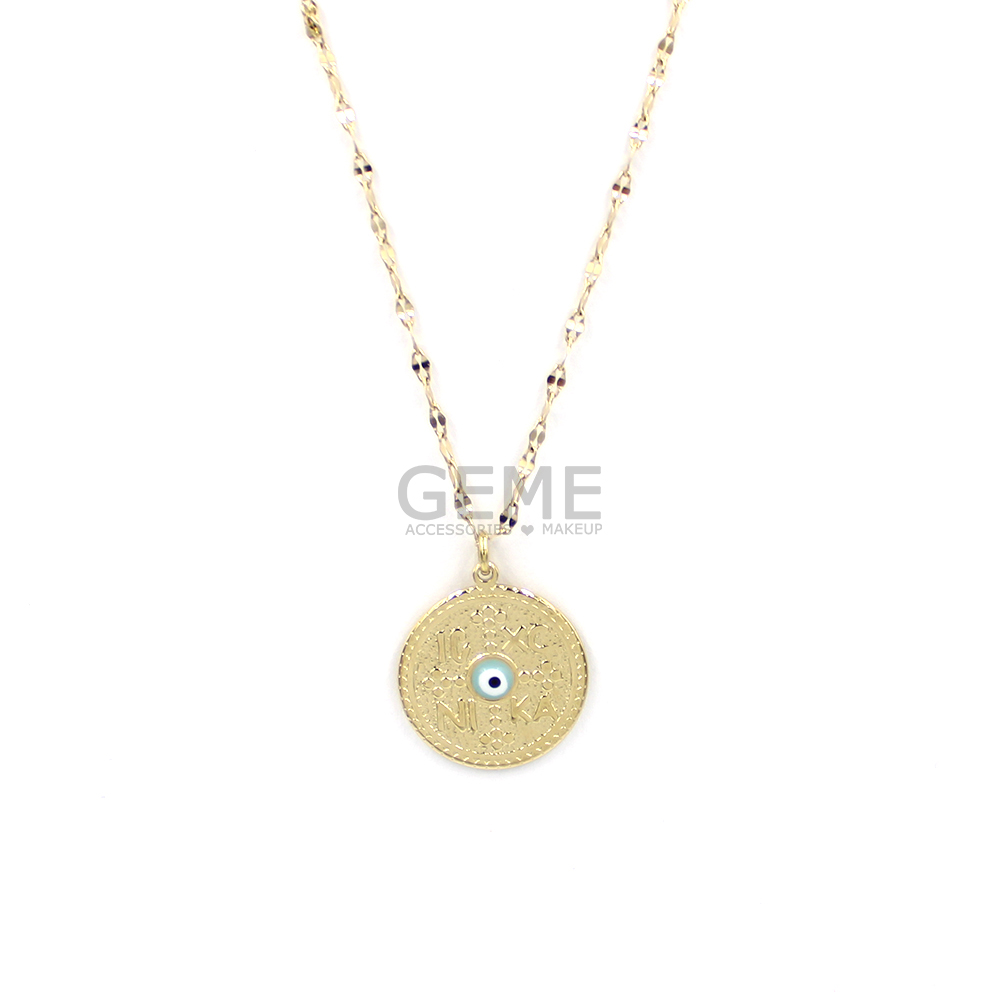 ΑΤΣΑΛΙΝΟ ΚΟΛΙΕ ΛIΡΑ ΜΕ ΜΑΤΑΚΙ (GOLD) – GEME